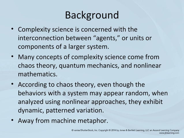 Chapter 6 complexity science and complex adaptive systems | PPT