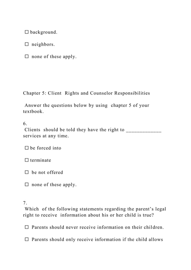 Chapter 6 Confidentiality Ethical and Legal Issues Answ.docx