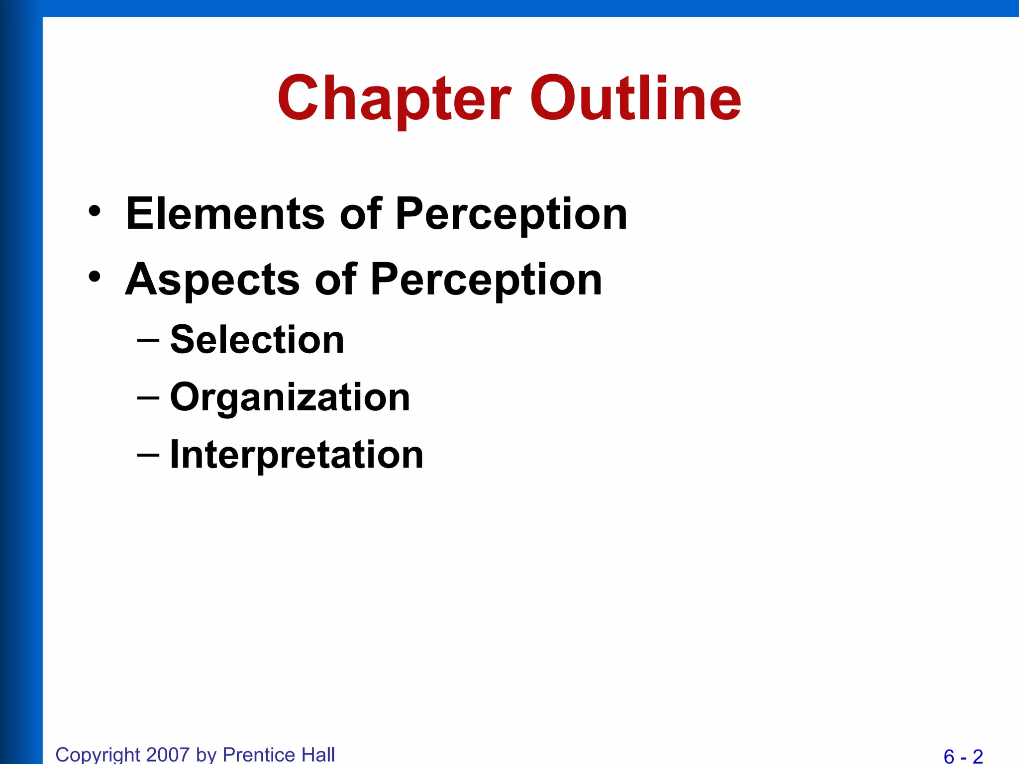Chapter 6 Consumer Perception | PPT