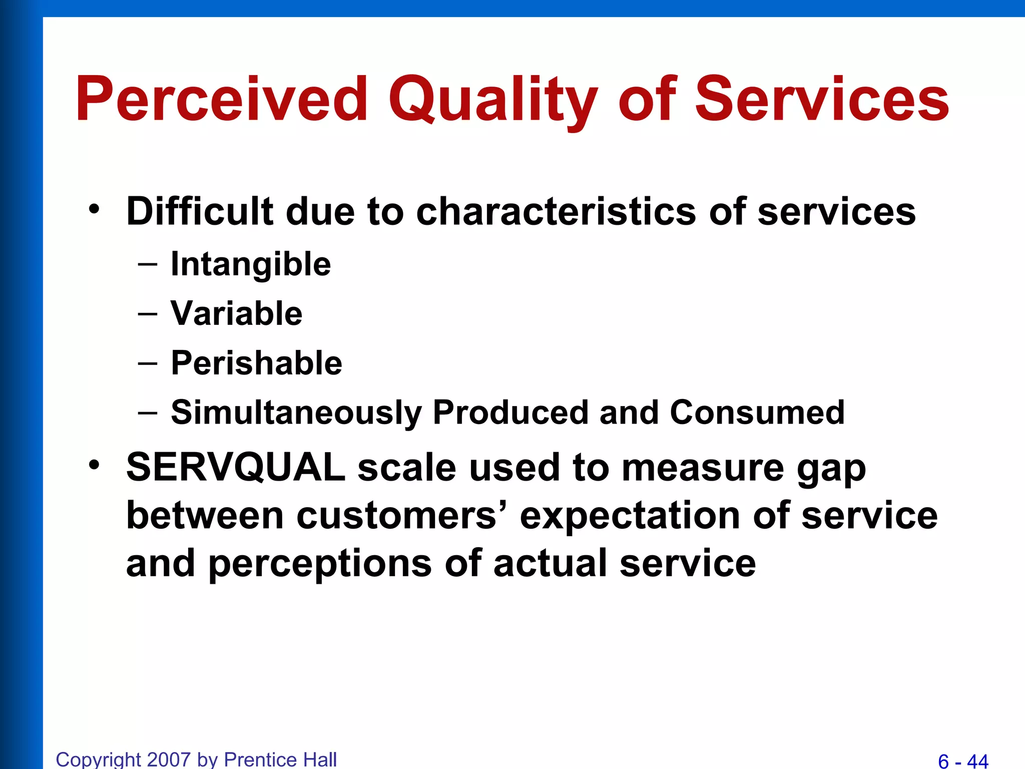 Chapter 6 Consumer Perception | PPT