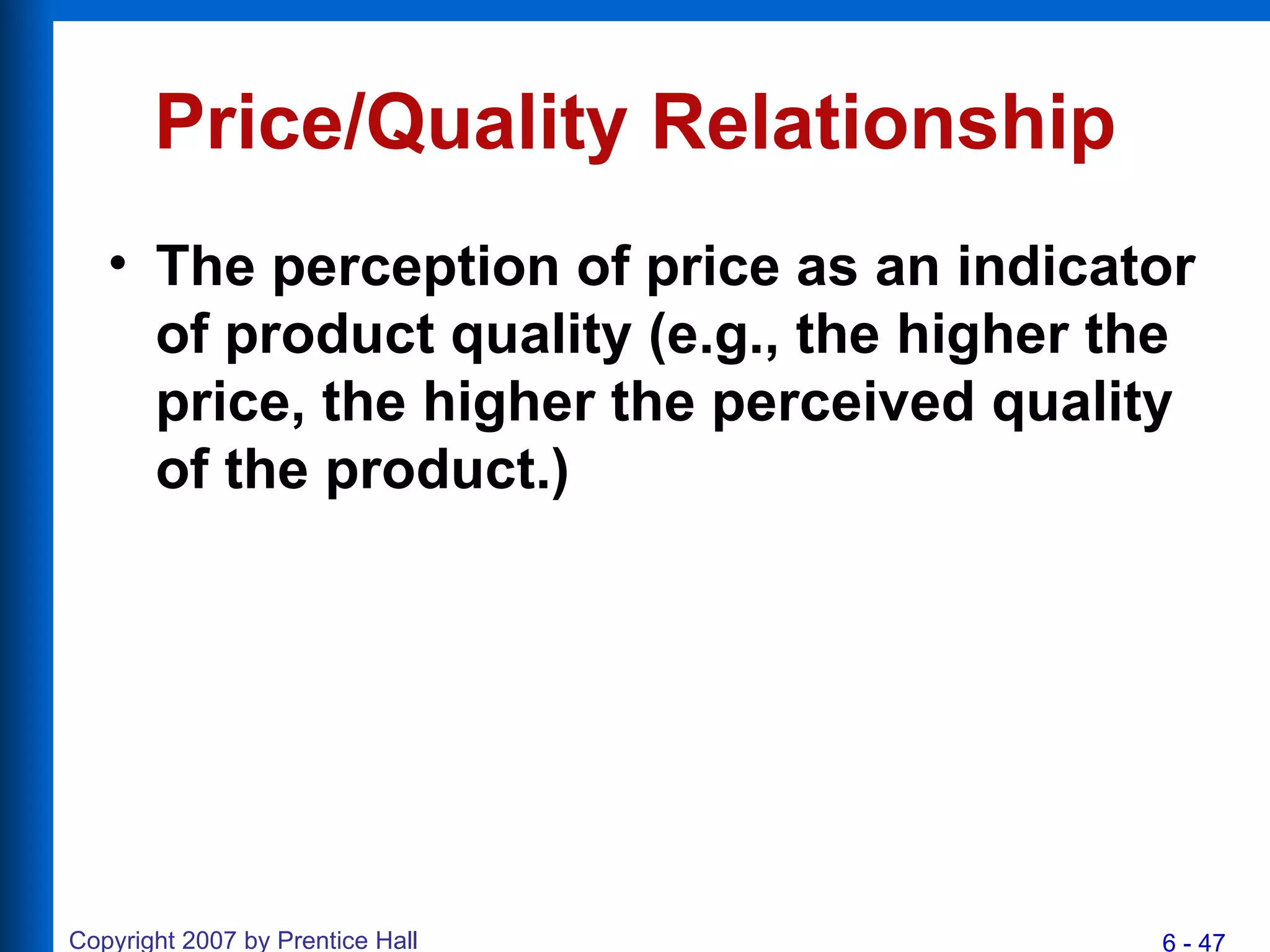 Chapter 6 Consumer Perception | PPT