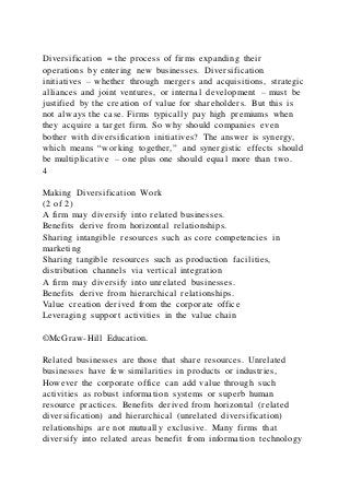 CHAPTER 6Corporate-Level Strategy Creating Value through Dive | DOCX