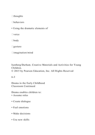 CHAPTER 6 Creative Materials and Activities for Drama.docx