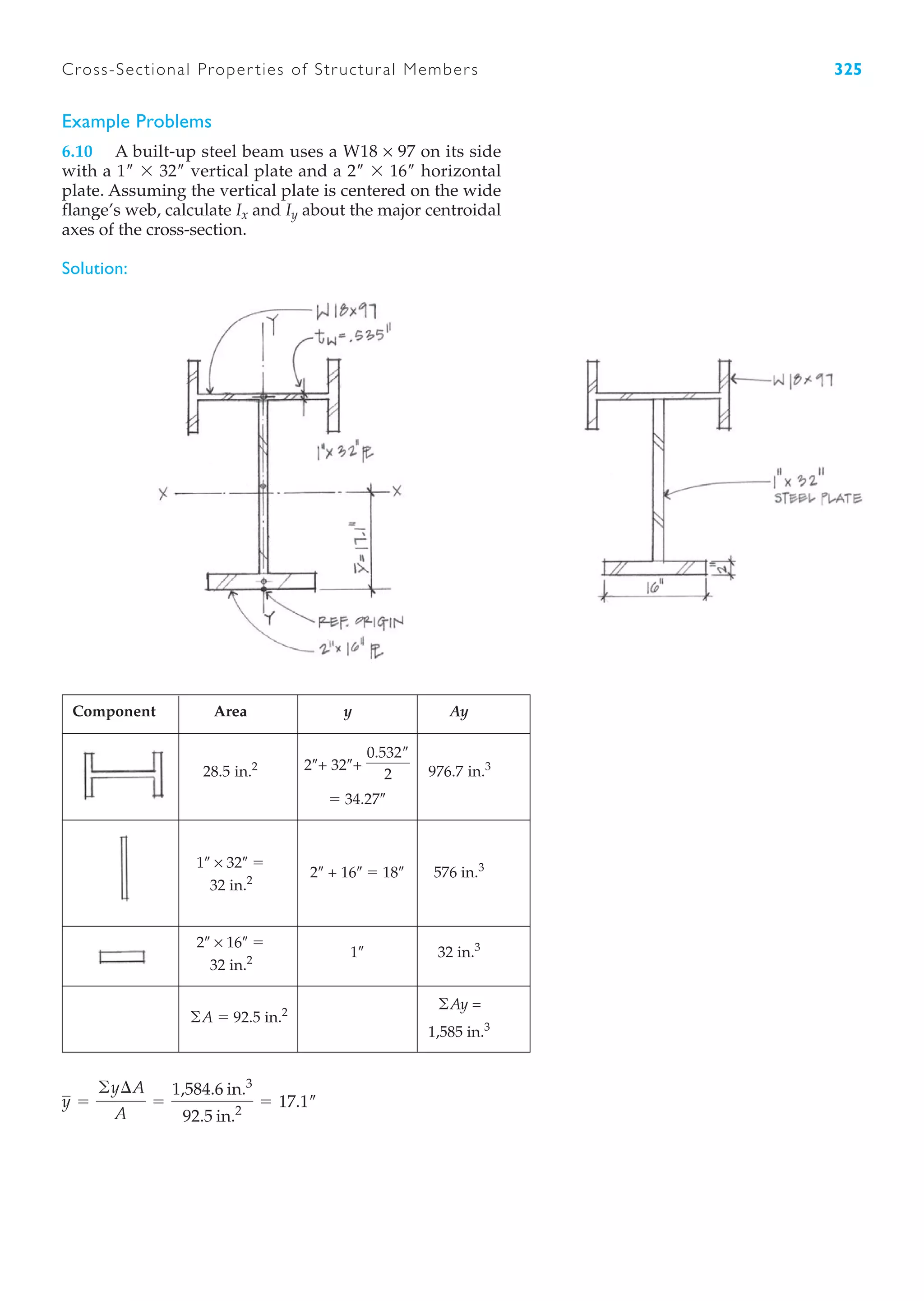 cross sectional properties of structural members | PDF