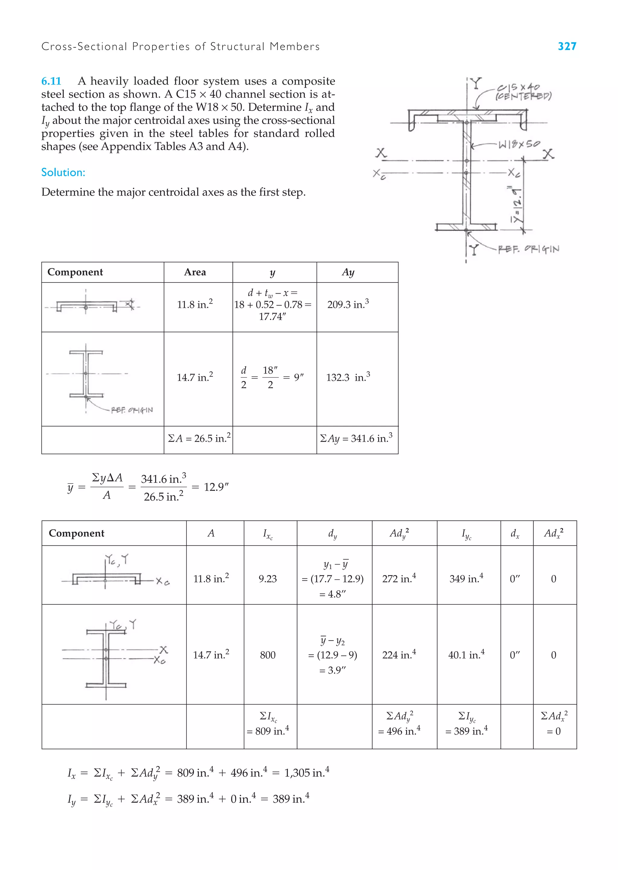 cross sectional properties of structural members | PDF