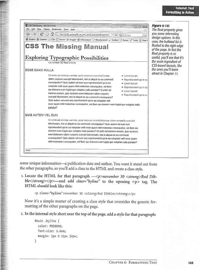 Chapter 6 css text | PDF