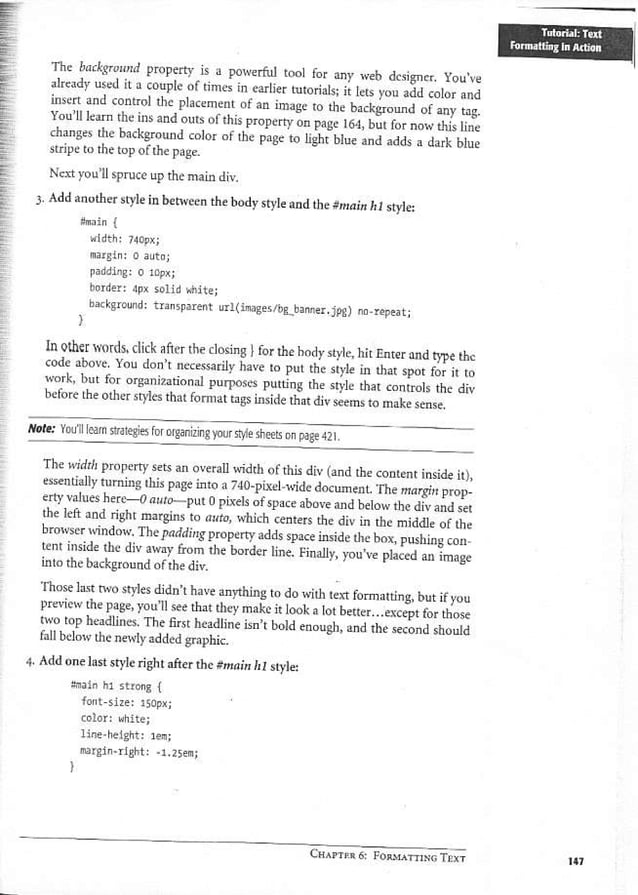 Chapter 6 css text | PDF