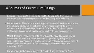 Chapter 6 curriculum design | PPT