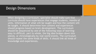 Chapter 6 curriculum design | PPT