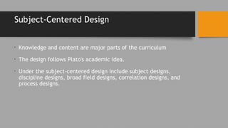 Chapter 6 curriculum design | PPT