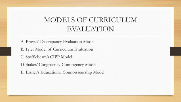 CHAPTER 6 curriculum Evaluation 1.2.pptx | Educational Assessment | Education