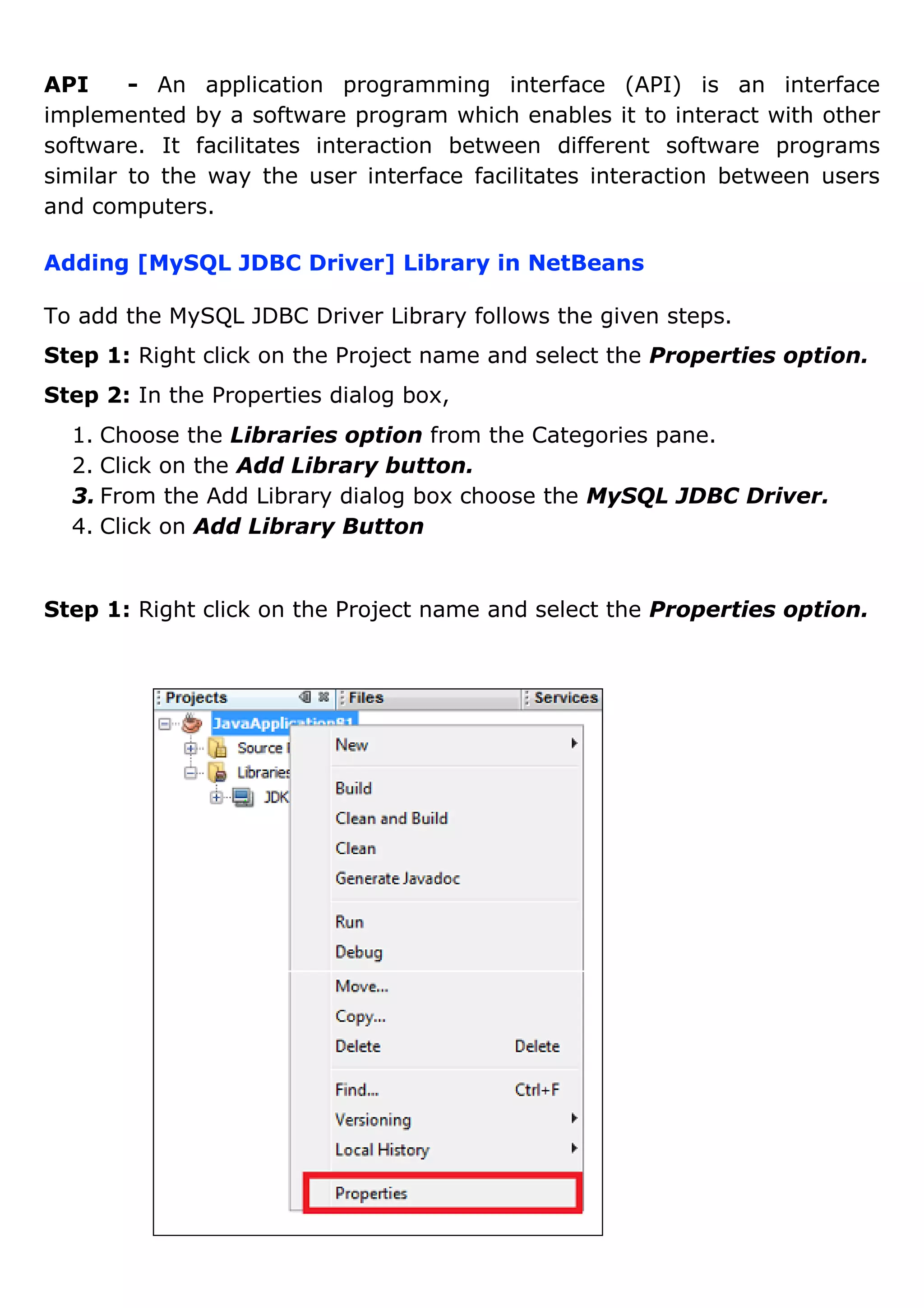 Chapter6 Database Connectivity Pdf Databases Computer Software And Applications