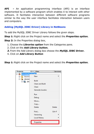 Chapter6 database connectivity | PDF