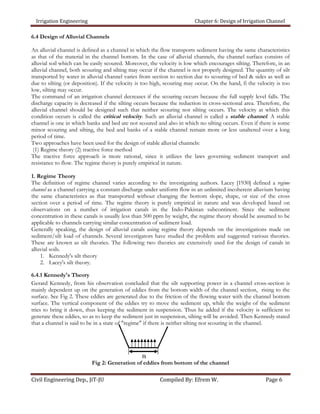 Chapter 6 design of irrigation channel1 | PDF
