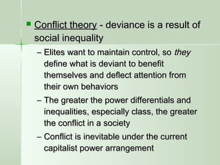 Chapter 6 deviance and social control ppt | PPT