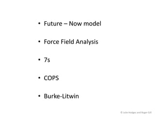 Chapter 6 diagnosing the need and readiness for change | PPTX