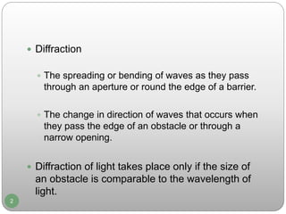 Chapter 6 diffraction | PPTX