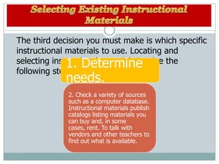Chapter 6 Selecting Methods, Media, and Materials | PPTX