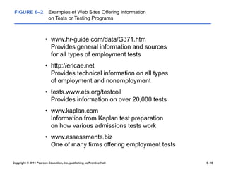 Chapter 6, Employee Testing and Selection.ppt | Resume Writing and ...