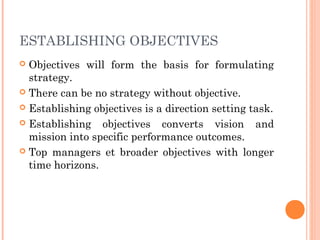 Establishing objectives | PPT