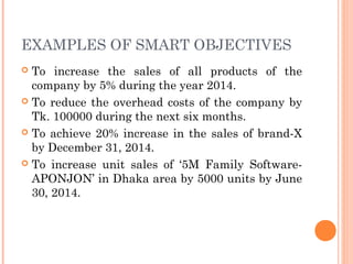 Establishing objectives | PPT | Business Accounting & Finance | Business