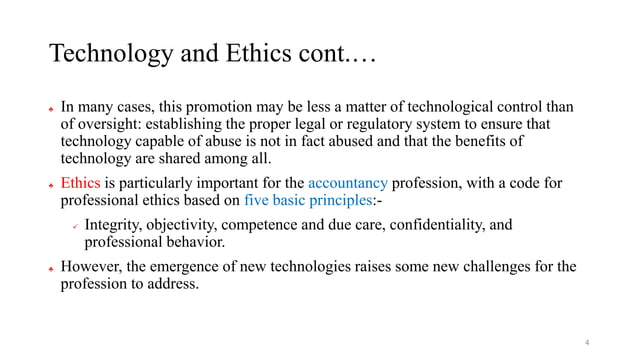 chapter 6 Ethics and Professionalism of ET.pptx | Computing ...
