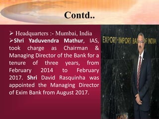 Chapter 6 exim bank | PPTX