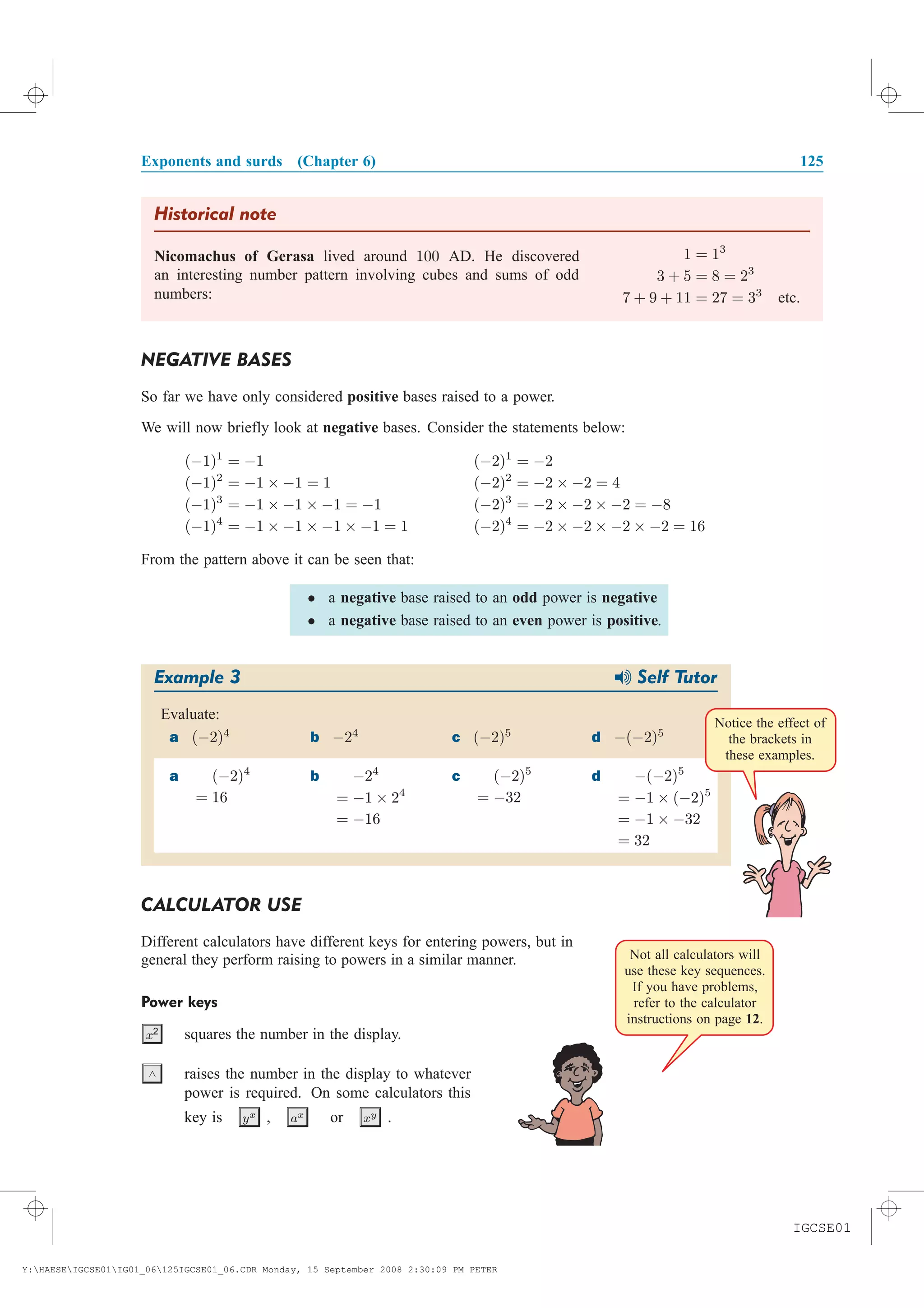 Chapter 6 exponents and surds | PDF