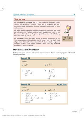 Chapter 6 exponents and surds | PDF