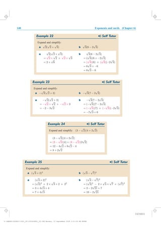 Chapter 6 exponents and surds | PDF