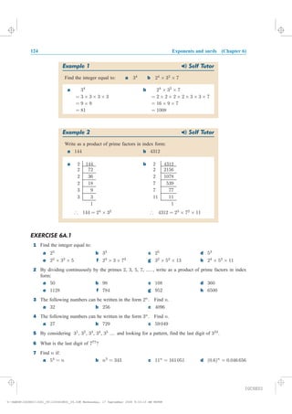 Chapter 6 exponents and surds | PDF