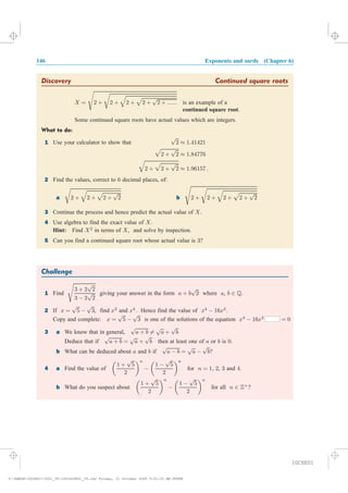 Chapter 6 exponents and surds | PDF