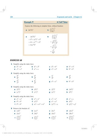 Chapter 6 exponents and surds | PDF