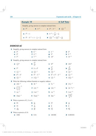 Chapter 6 exponents and surds | PDF