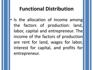 Chapter 6 Factor Markets and Income Distribution | PPTX