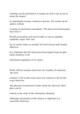 Chapter 6 – Field Notes and ReportingField notes are t.docx