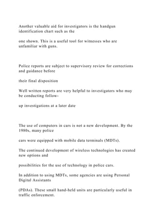 Chapter 6 – Field Notes and ReportingField notes are t.docx