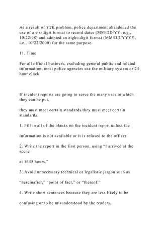 Chapter 6 – Field Notes and ReportingField notes are t.docx