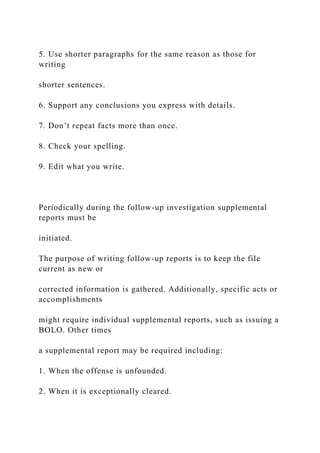 Chapter 6 – Field Notes and ReportingField notes are t.docx