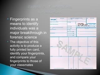 Chapter 6 fingerprints power point | PPT