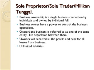 Chapter 6 forms of business ownership | PPT | Business Accounting ...