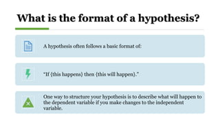 Chapter 6 formulation of hypothesis | PPTX
