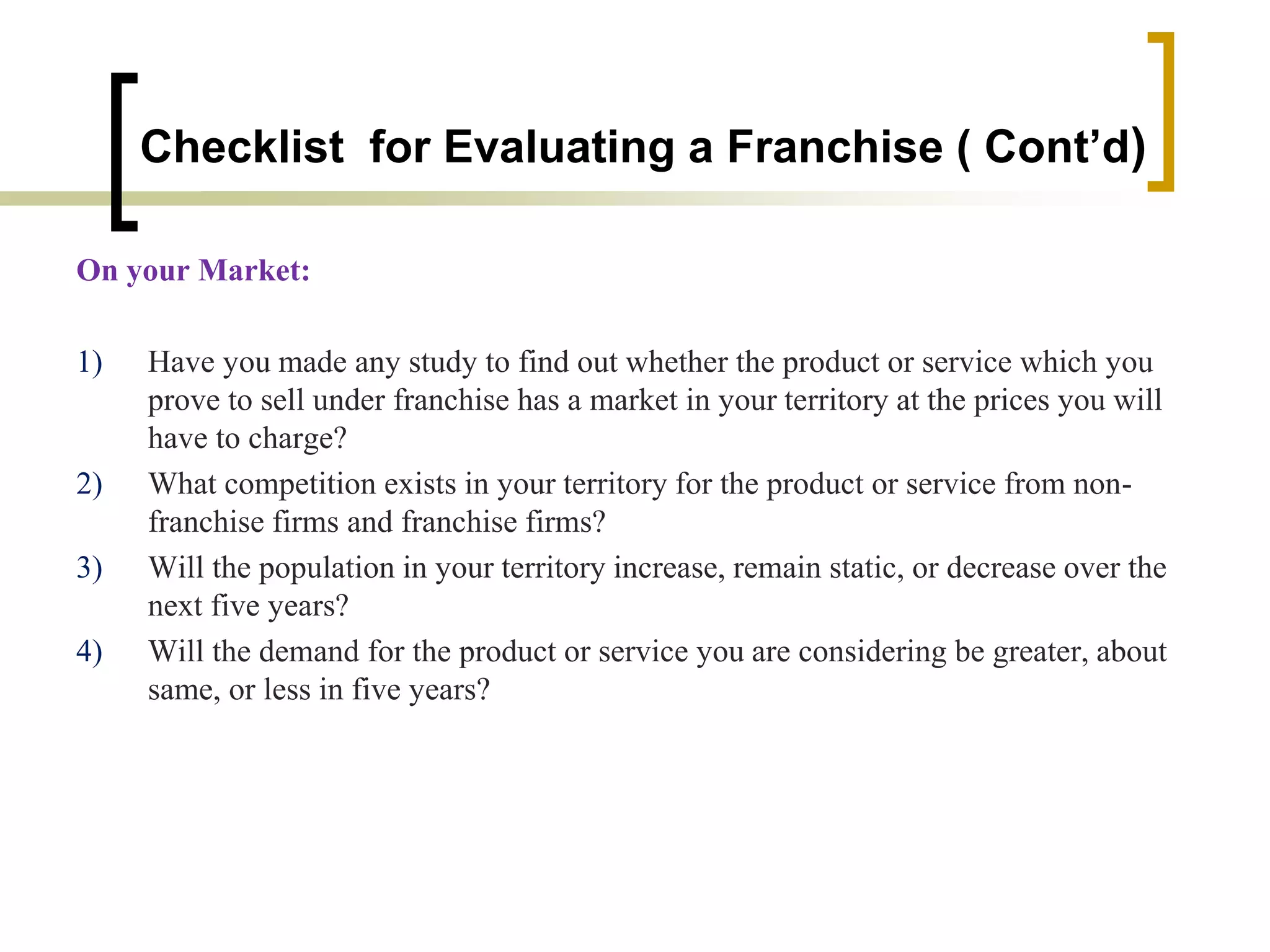 Franchising | PPTX
