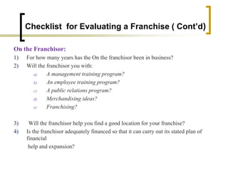 Franchising | PPTX