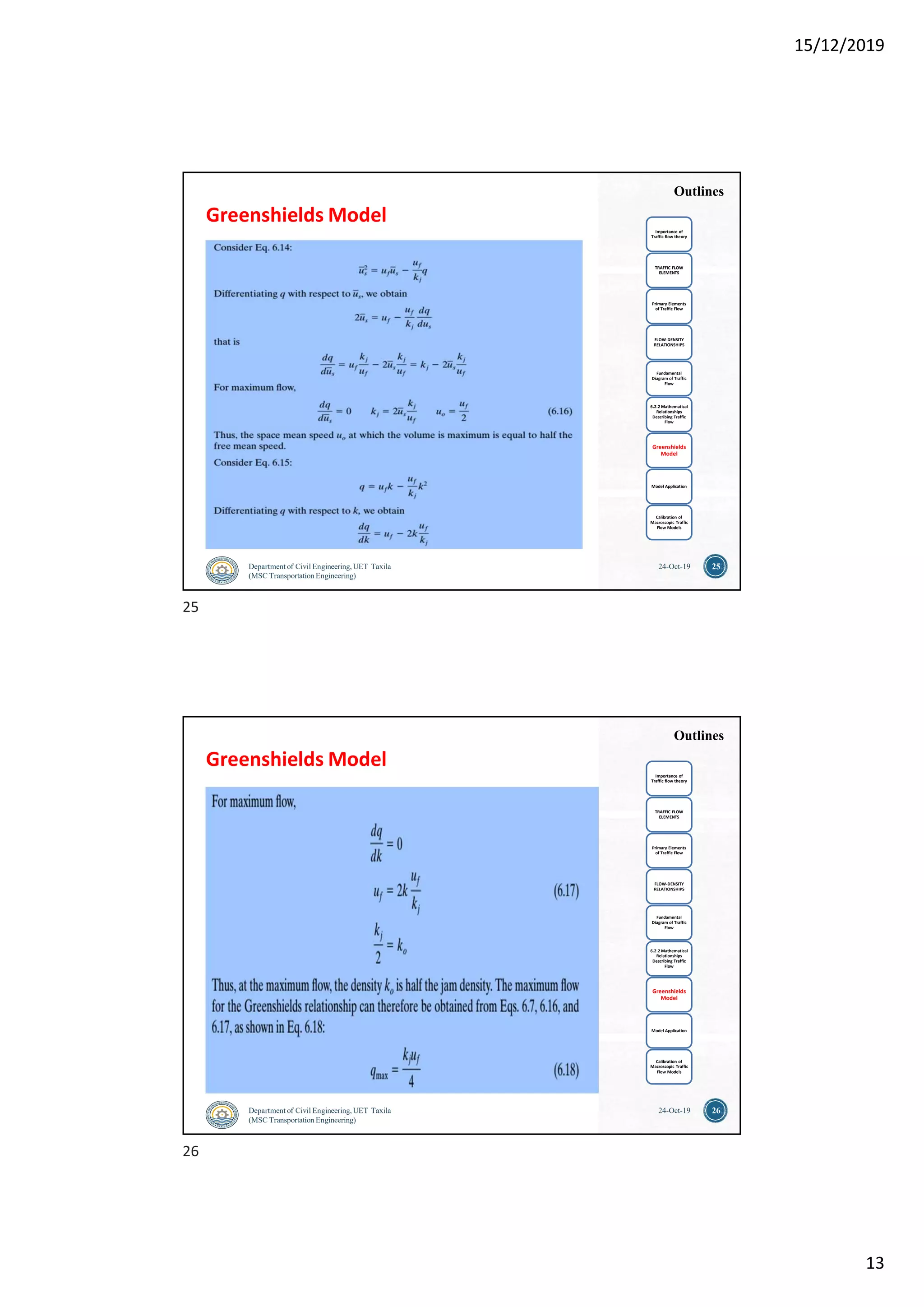 Chapter 6 Fundamentals of traffic flow | PDF