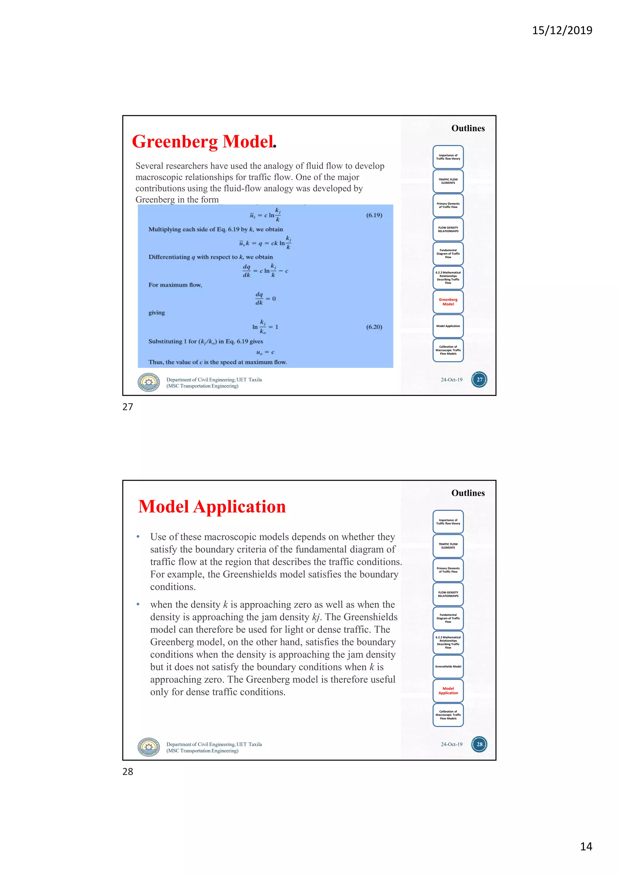 Chapter 6 Fundamentals of traffic flow | PDF