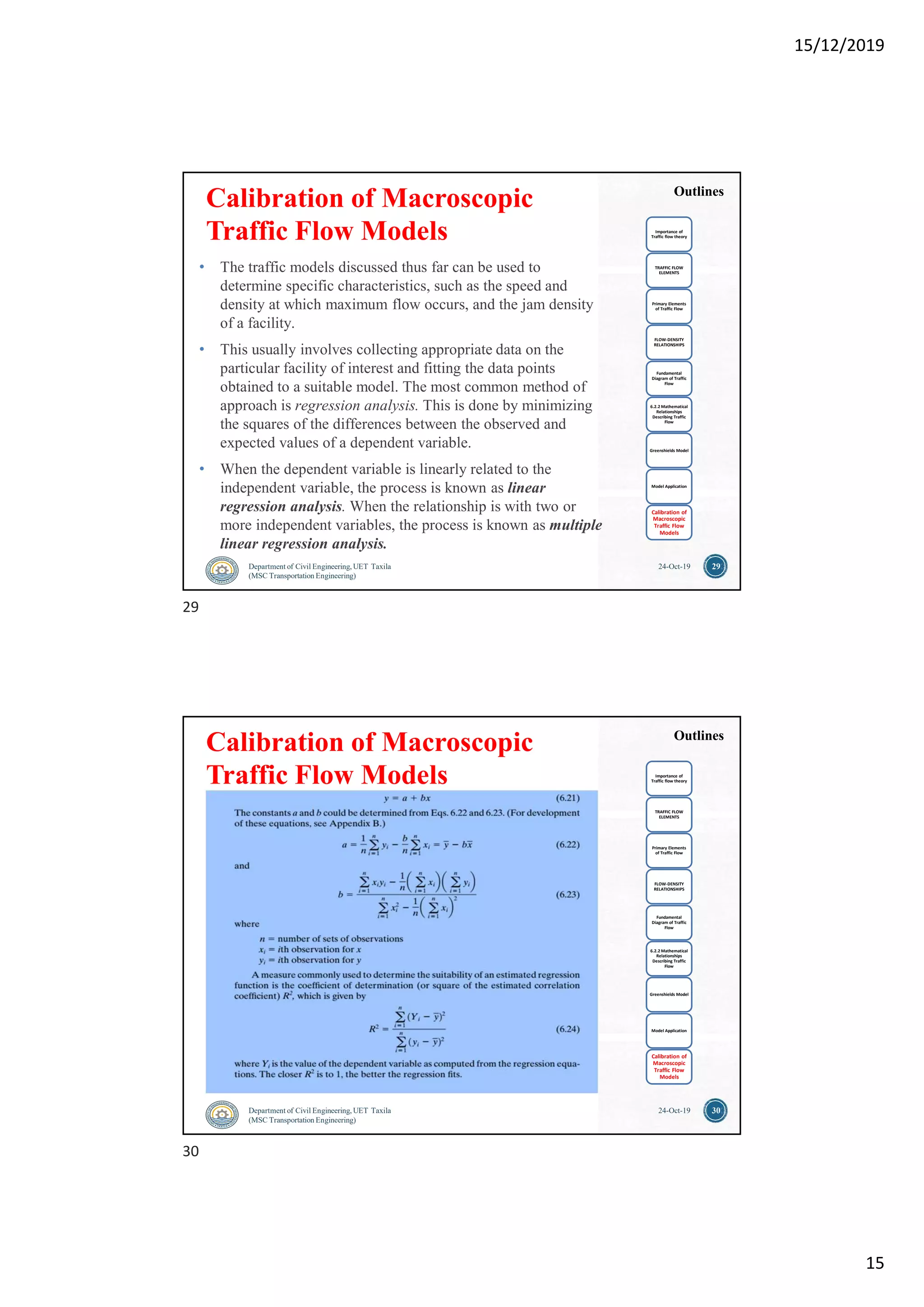 Chapter 6 Fundamentals of traffic flow | PDF