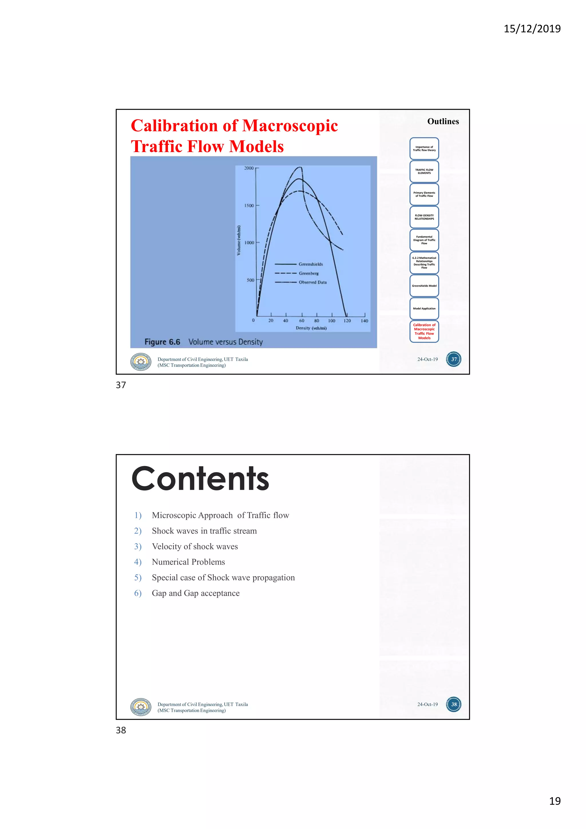 Chapter 6 Fundamentals of traffic flow | PDF