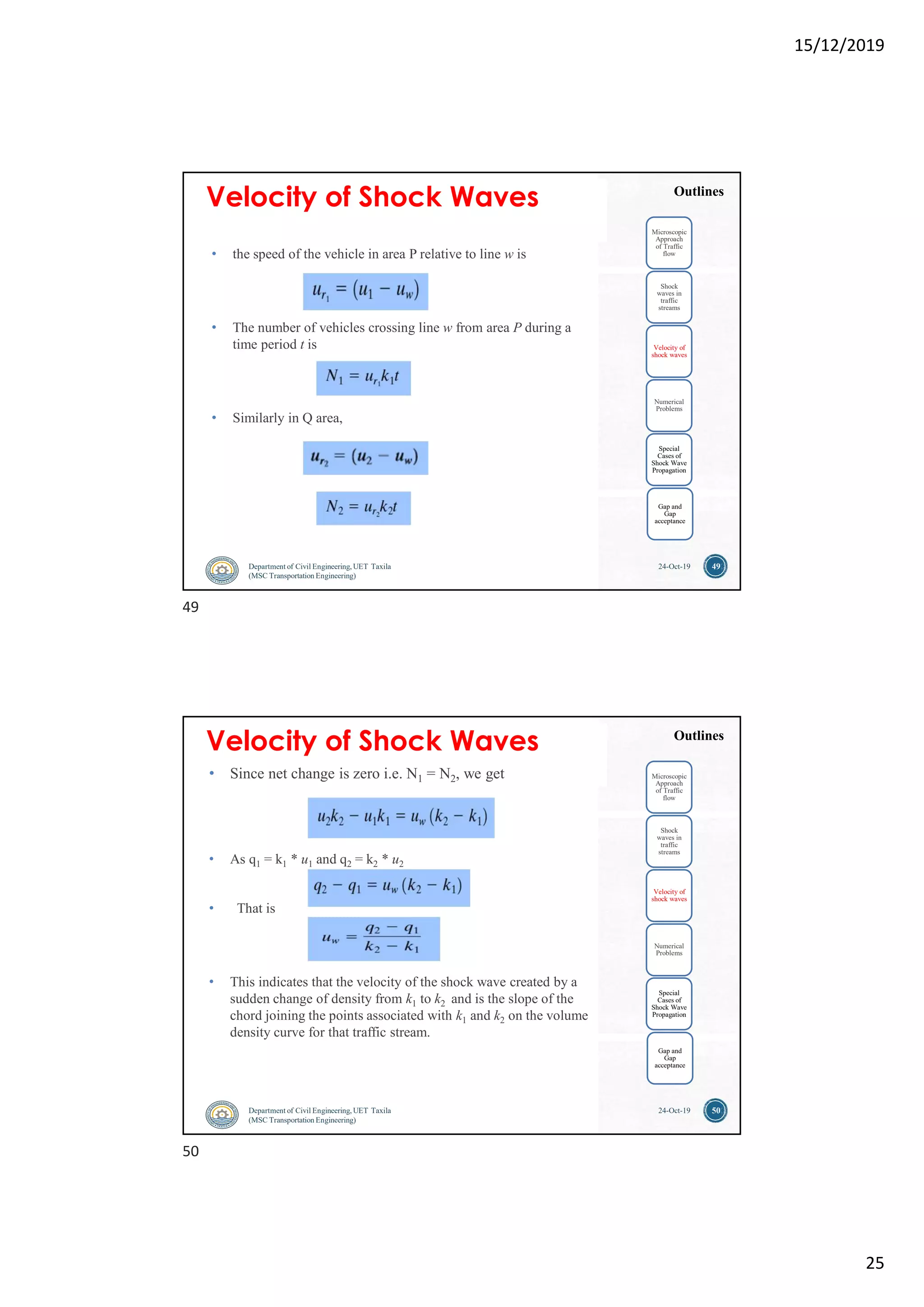 Chapter 6 Fundamentals of traffic flow | PDF