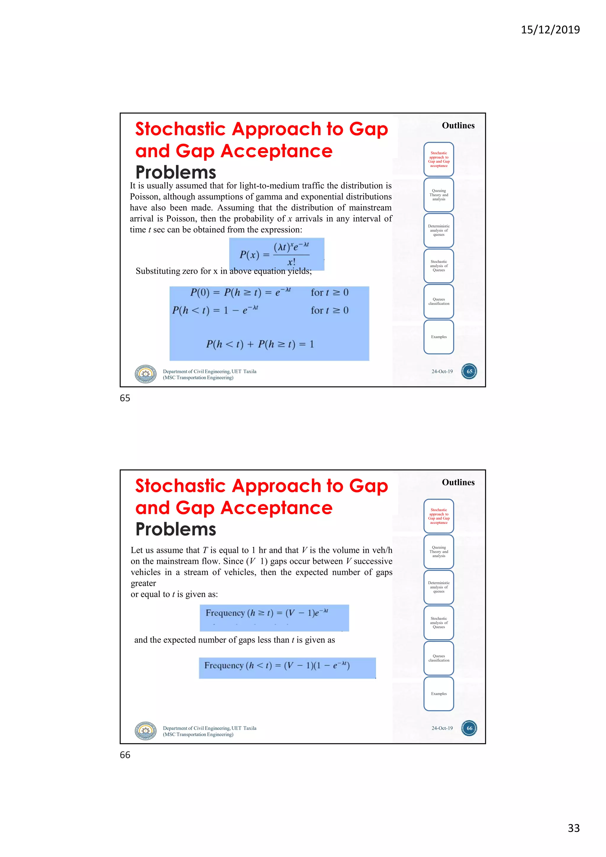 Chapter 6 Fundamentals of traffic flow | PDF